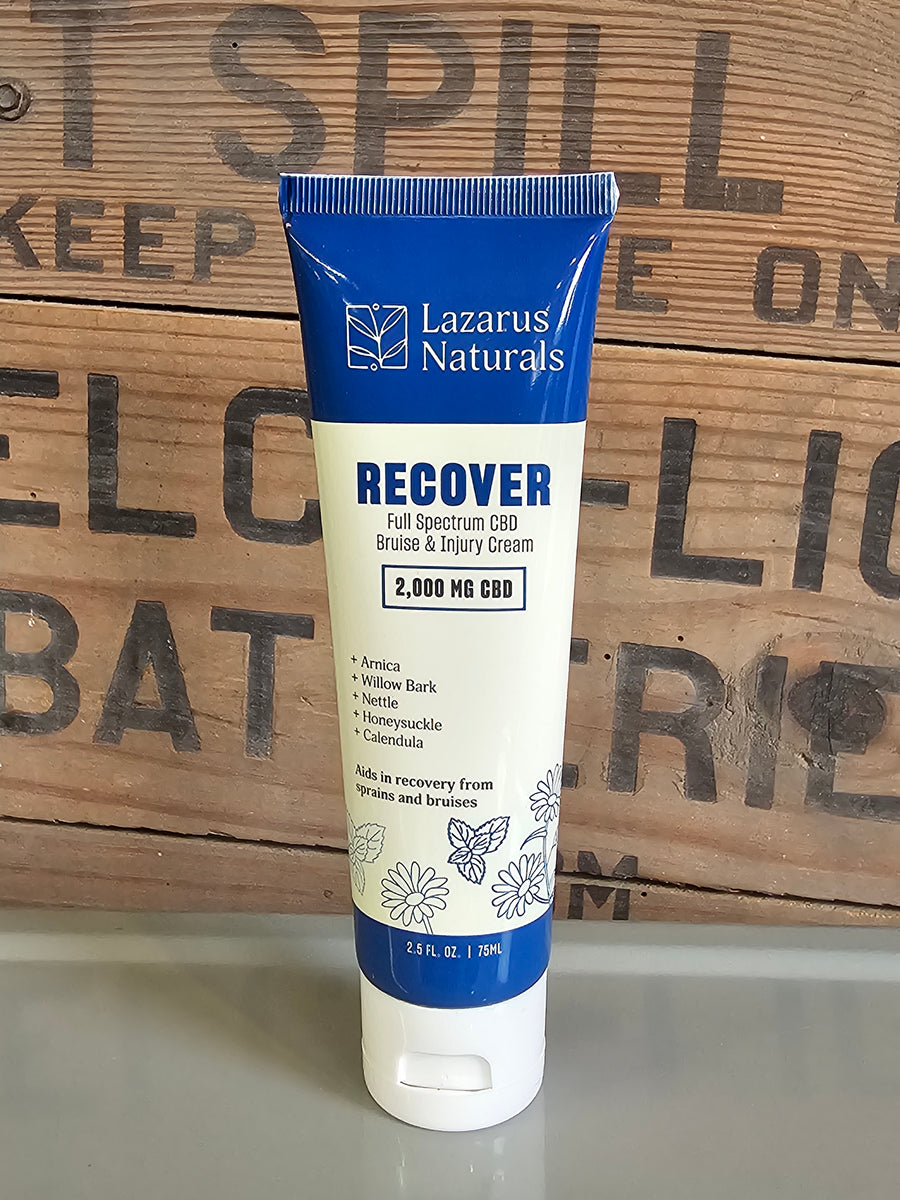 Lazarus Naturals Recover Bruise & Injury Cream 2,000mg CBD – East Coast ...