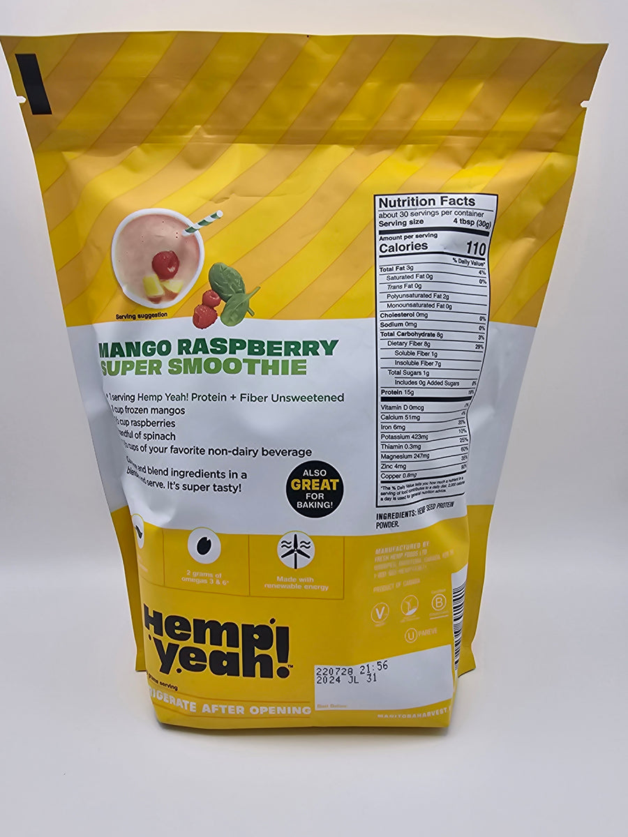 Hemp Yeah! Balanced Protein + Fiber – East Coast Hemp Supply Inc