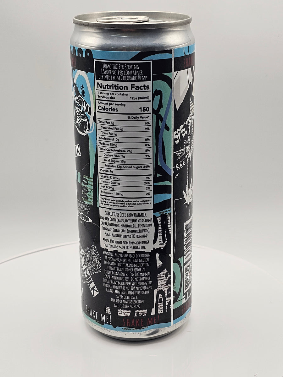 SubCulture THC Infused Coldbrew Coffee 12 oz. – East Coast Hemp Supply Inc